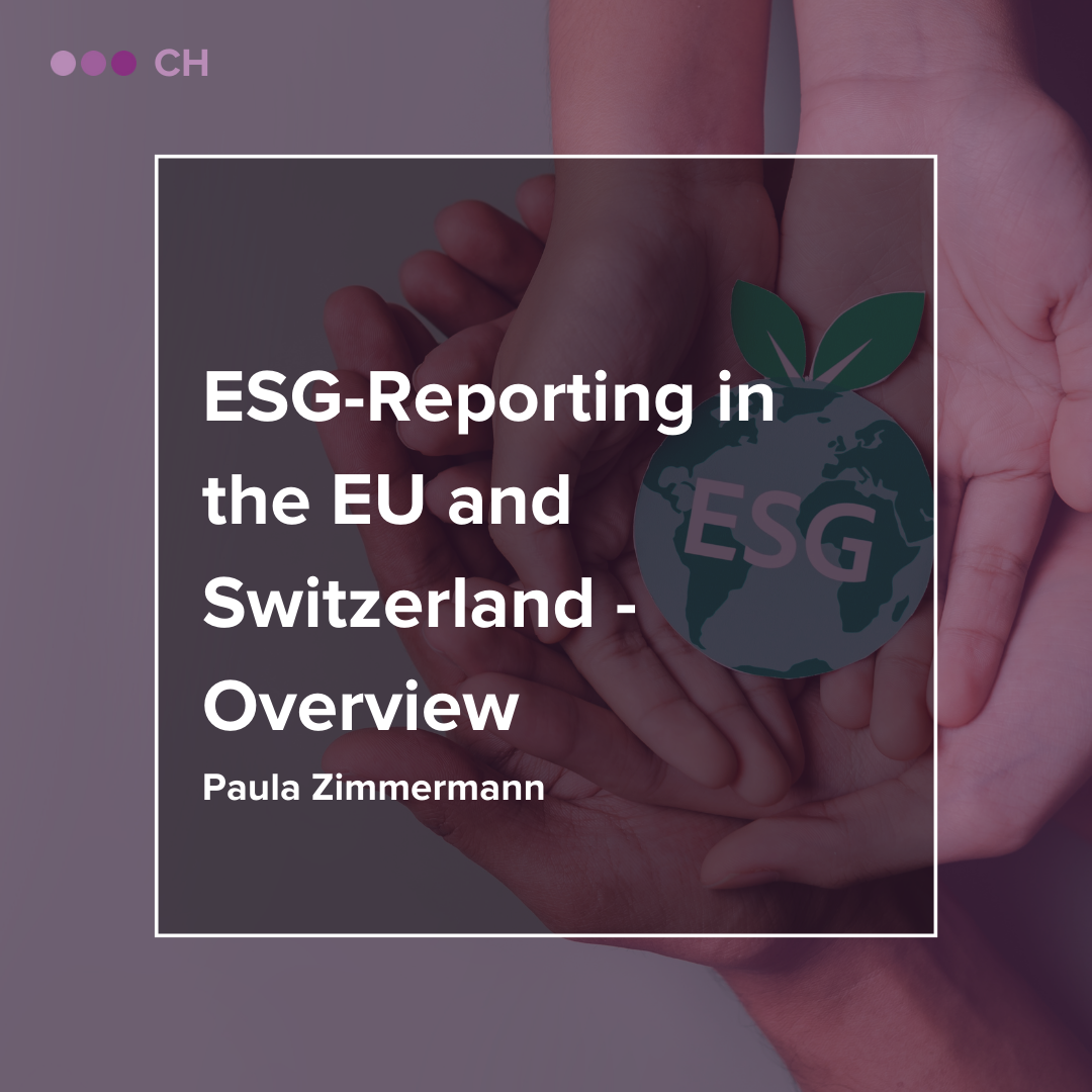 ESG Reporting EU and Switzerland - Overview | HÄRTING Rechtsanwälte